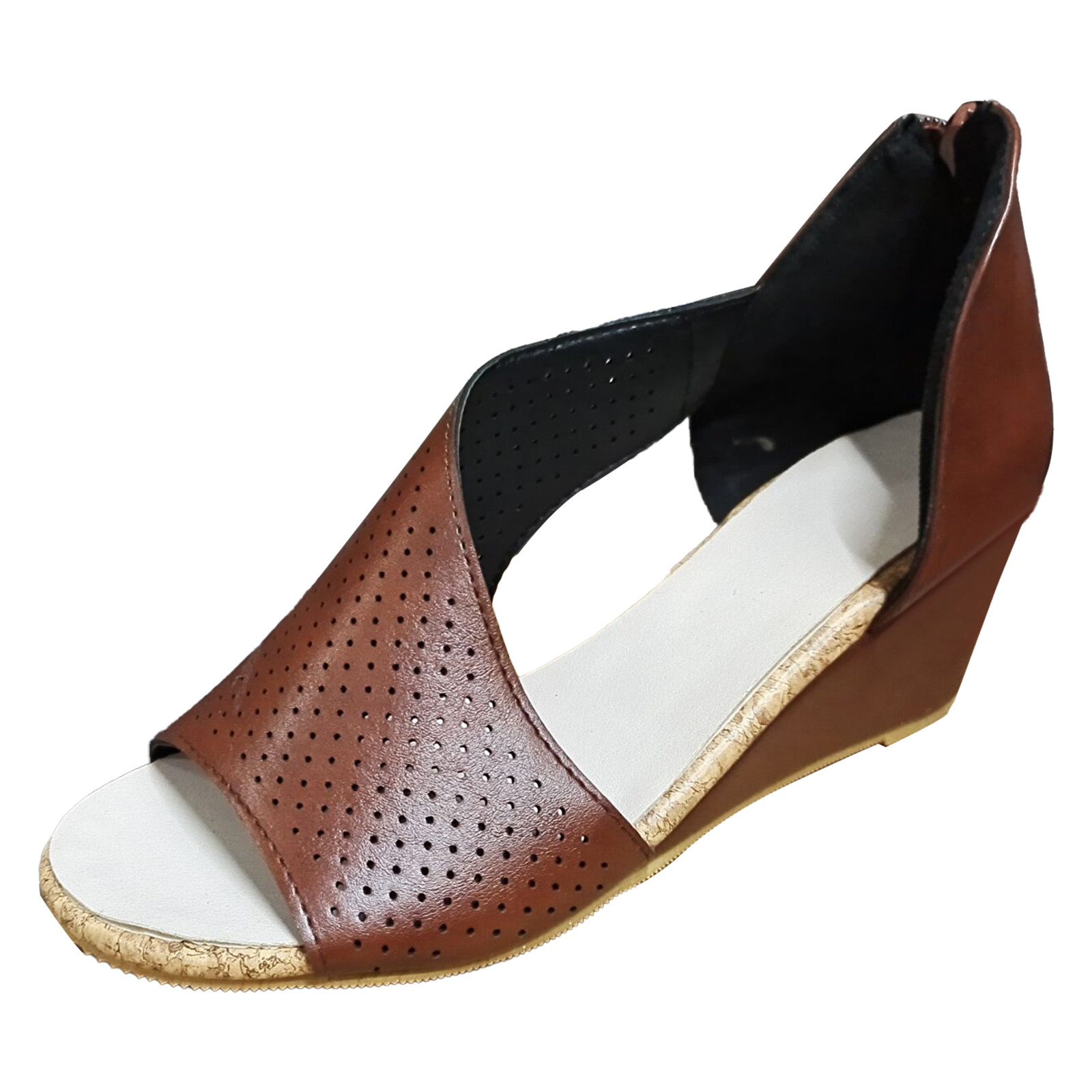 PEASKJP Women Sandals Wide Width Womens Hanni Flat Gladiator Sandal ...