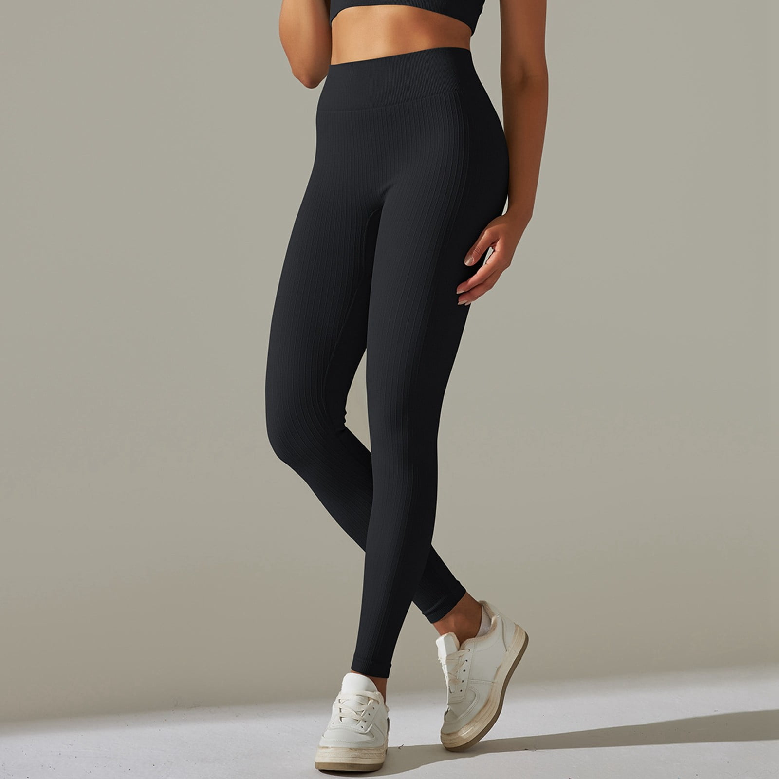 PEASKJP Women Yoga Pants High Waist Ultra Soft Lightweight Capris ...