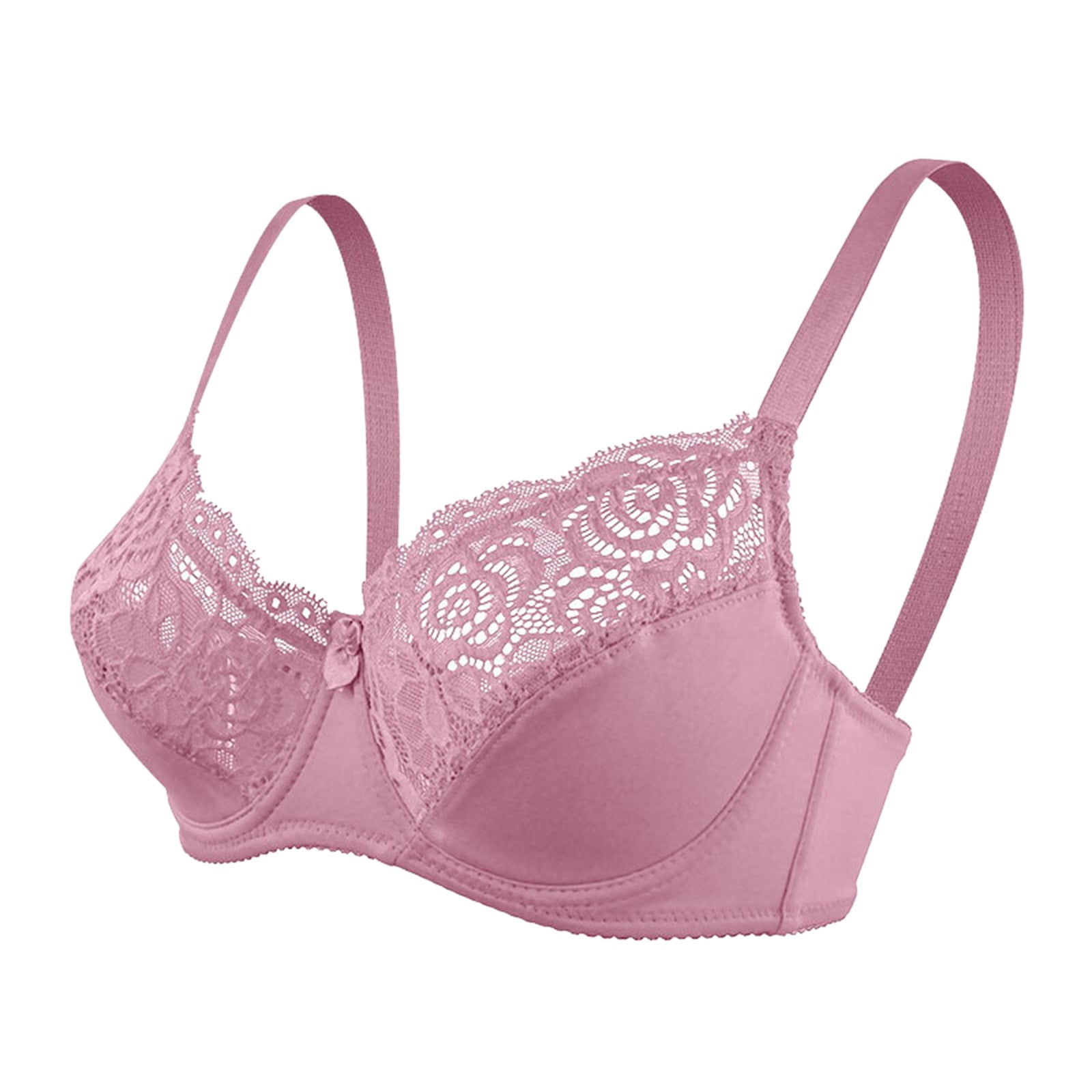 PEASKJP Women's Bras Solid Stretch Comfort Removable Cap Adjustable ...