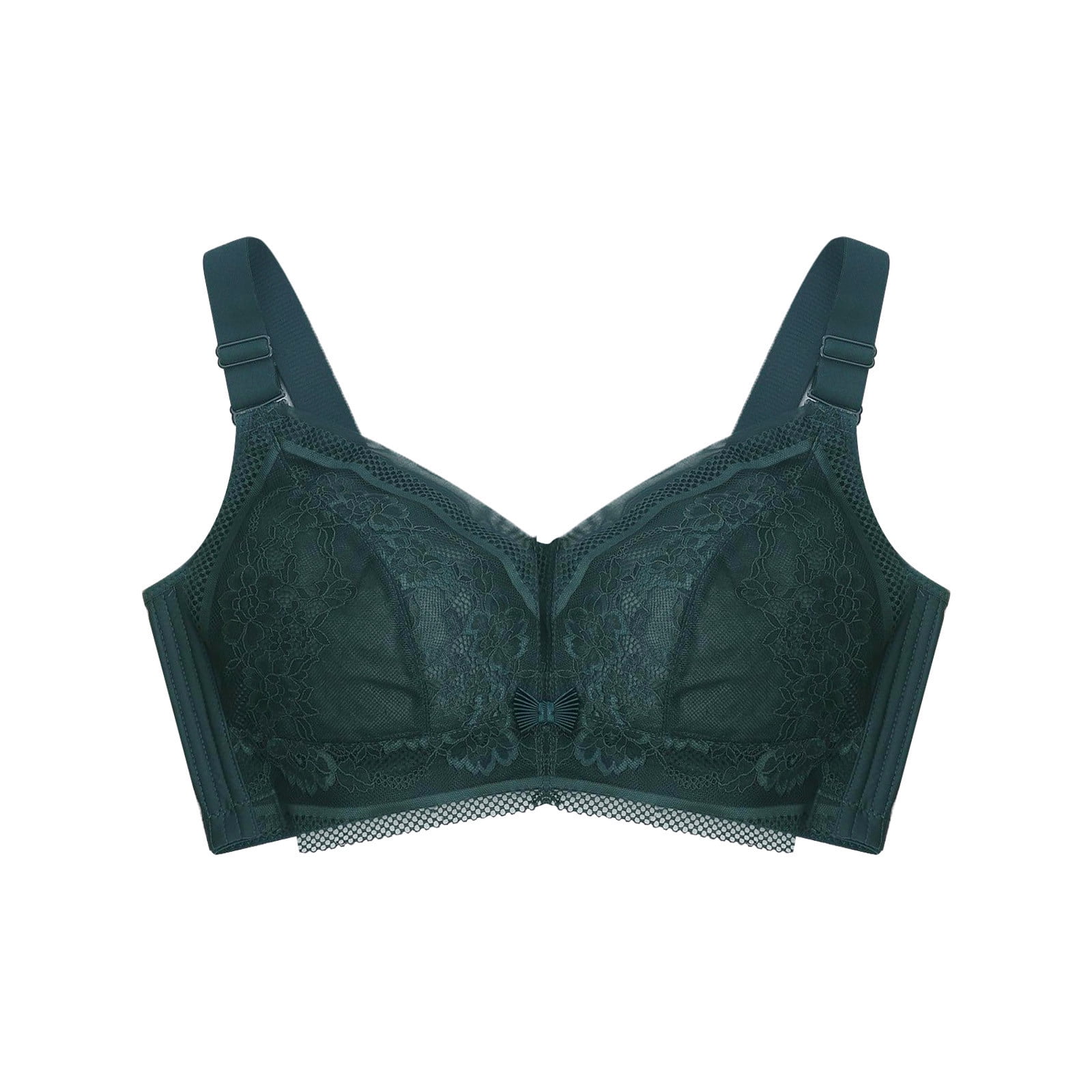 Peaskjp Womens Plus Size Bras Full Figure Lace Underwear Comfort