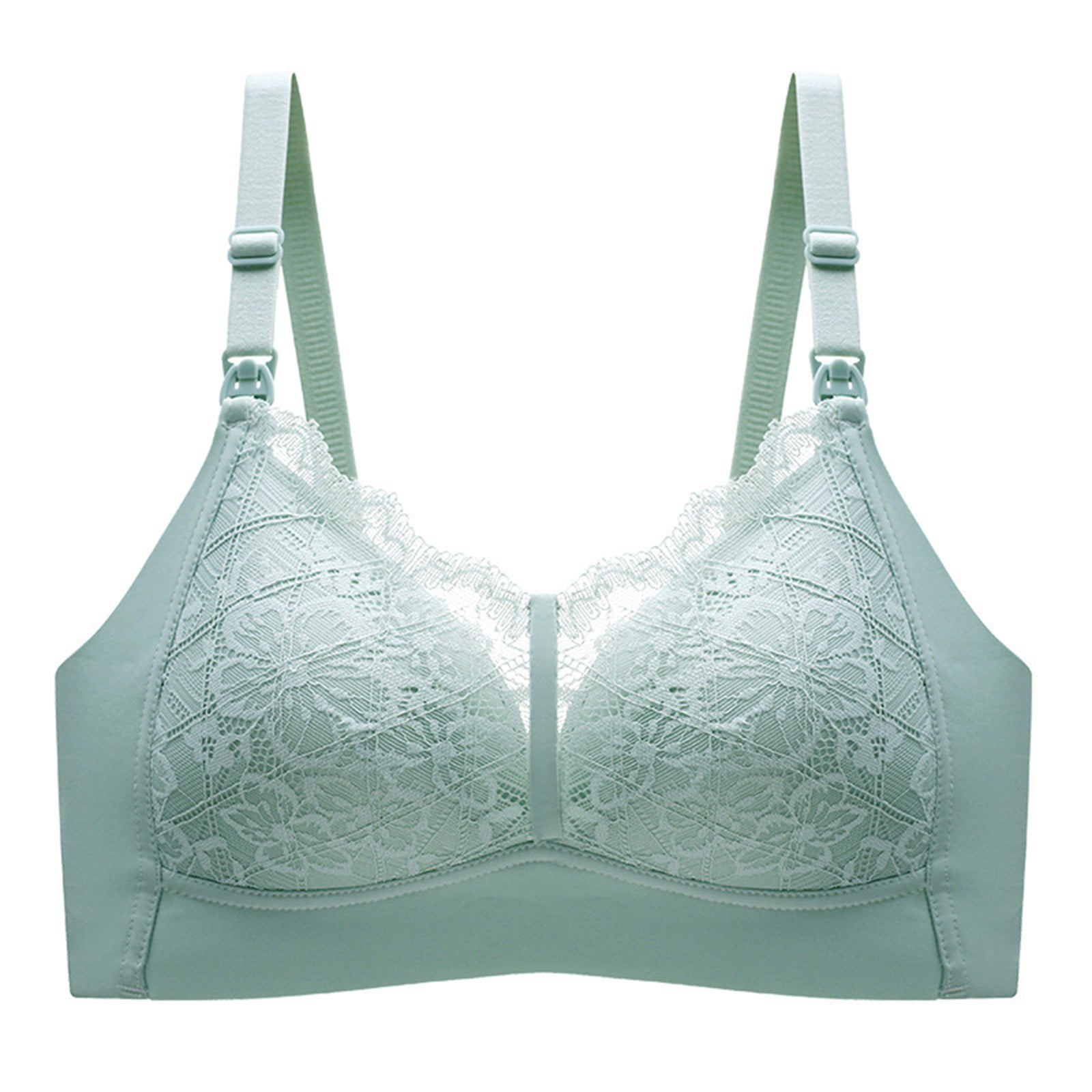 PEASKJP Women's Pure Stretch Comfort Lace Bandeau Bra Wireless ...