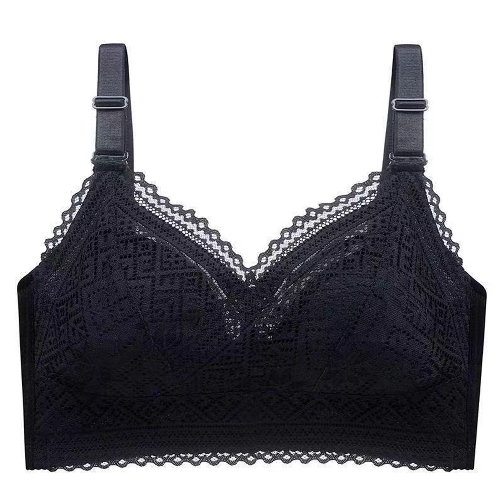PEASKJP Womens Bras Comfortable Plus Size Women's Cup Lace Bra ...
