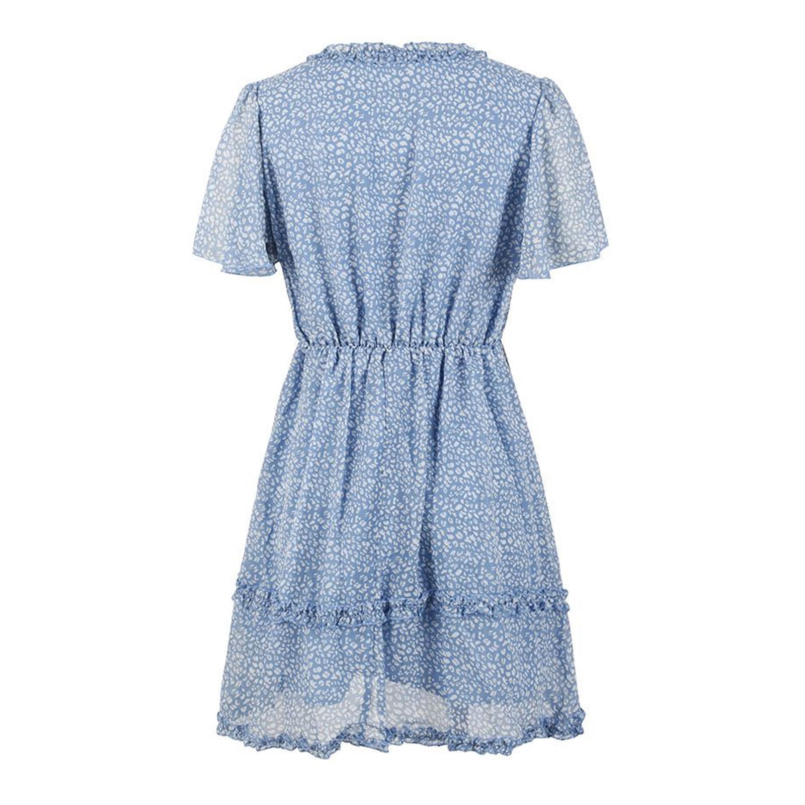 PEASKJP Womens Dresses Plus Size Women Sweet and Cute Sleeveless ...