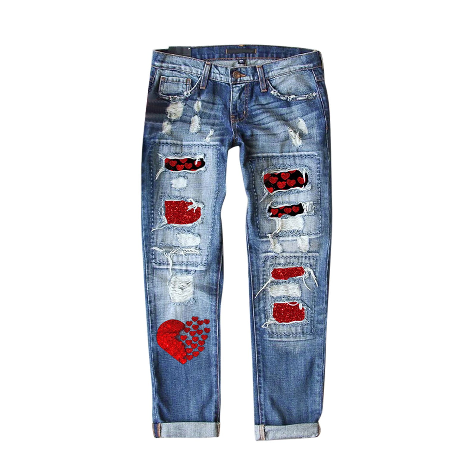 PEASKJP Womens Jeans High Waisted Womens Flare Jeans High Waisted ...