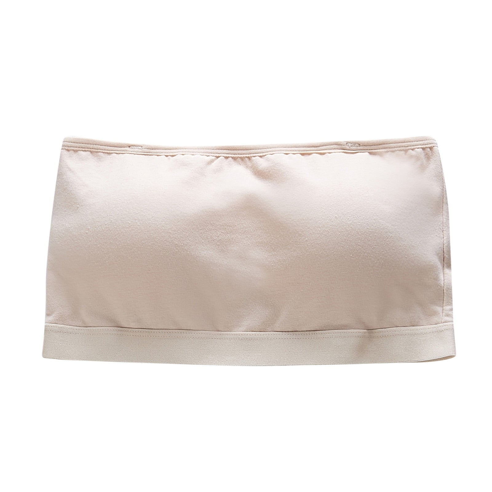 PEASKJP Womens Padded Bandeau Bra Plus Size Plus Size Strapless Bra ...