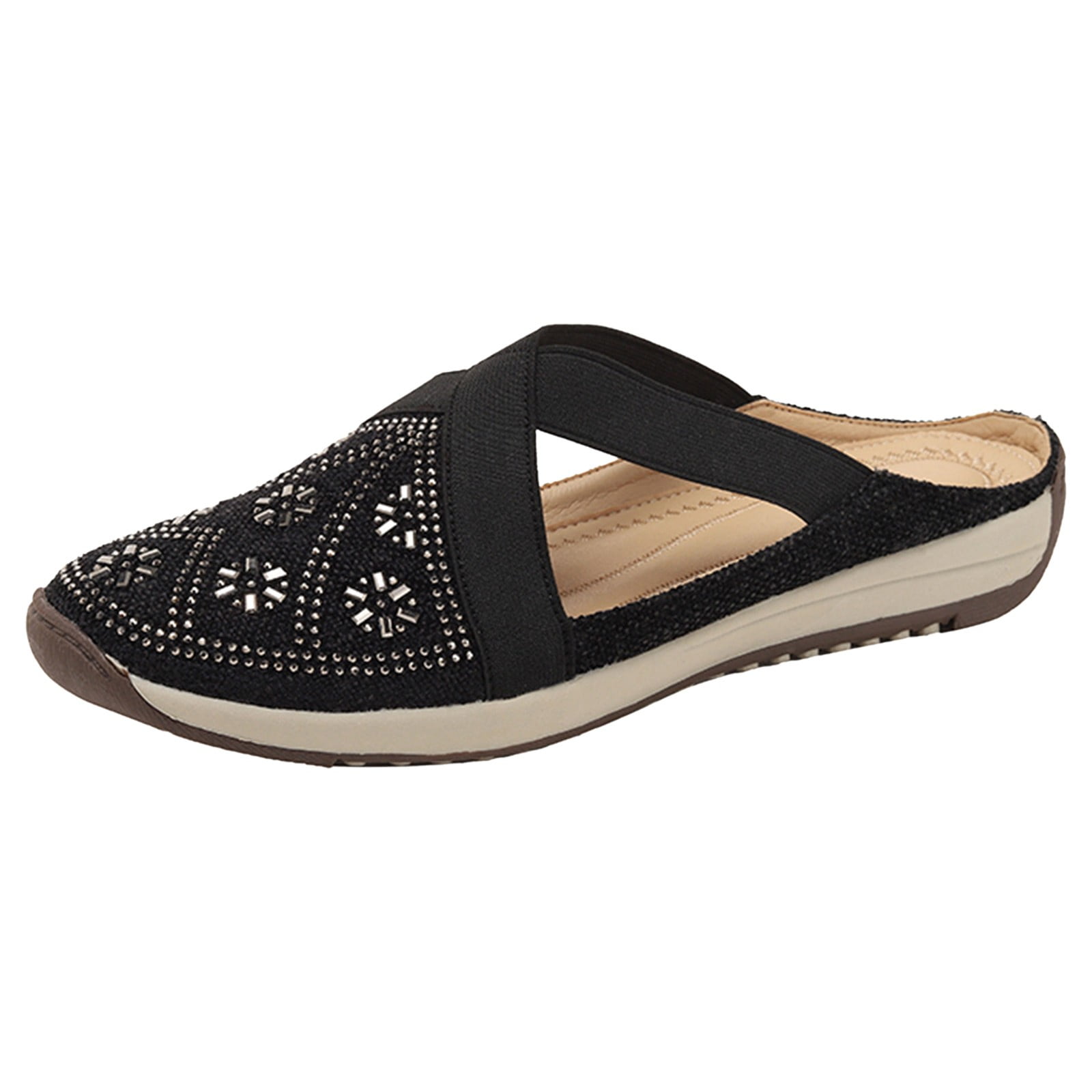 PEASKJP Womens Platform Sandals Women's Classic Genuine Leather Casual ...