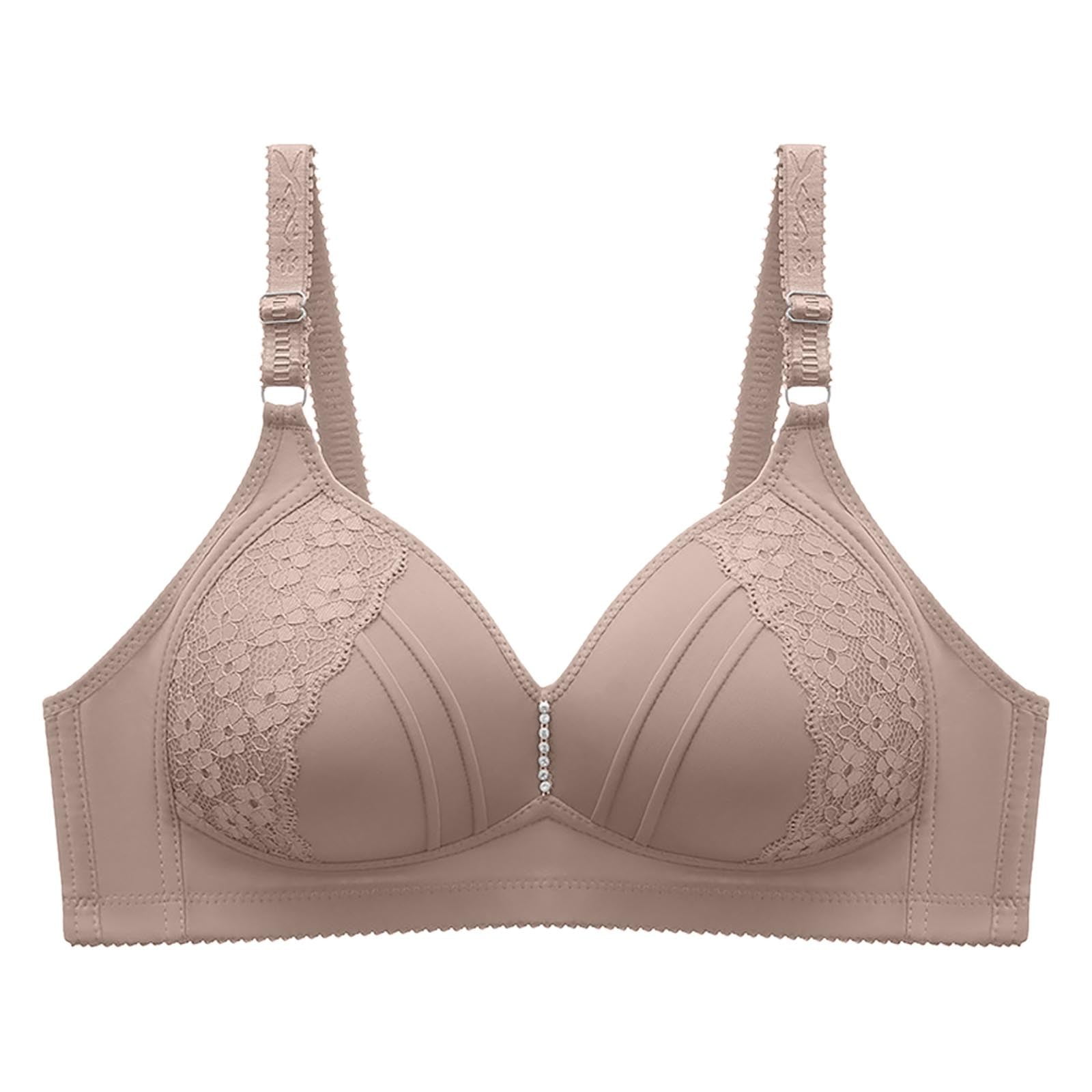 PEASKJP Womens Plus Size Everyday Bras Women's Full Coverage Floral ...