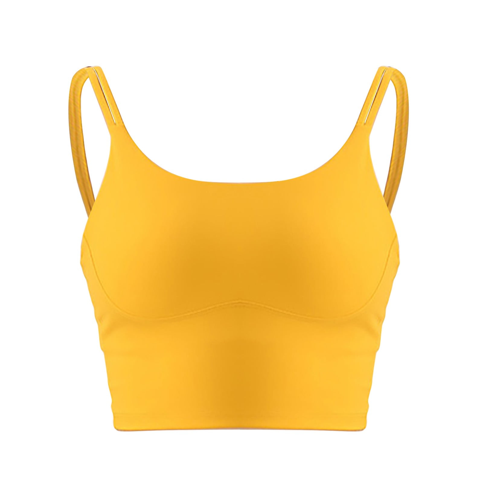 PEASKJP Womens Sports Bras Womens Square Neck Longline Sports Bra ...