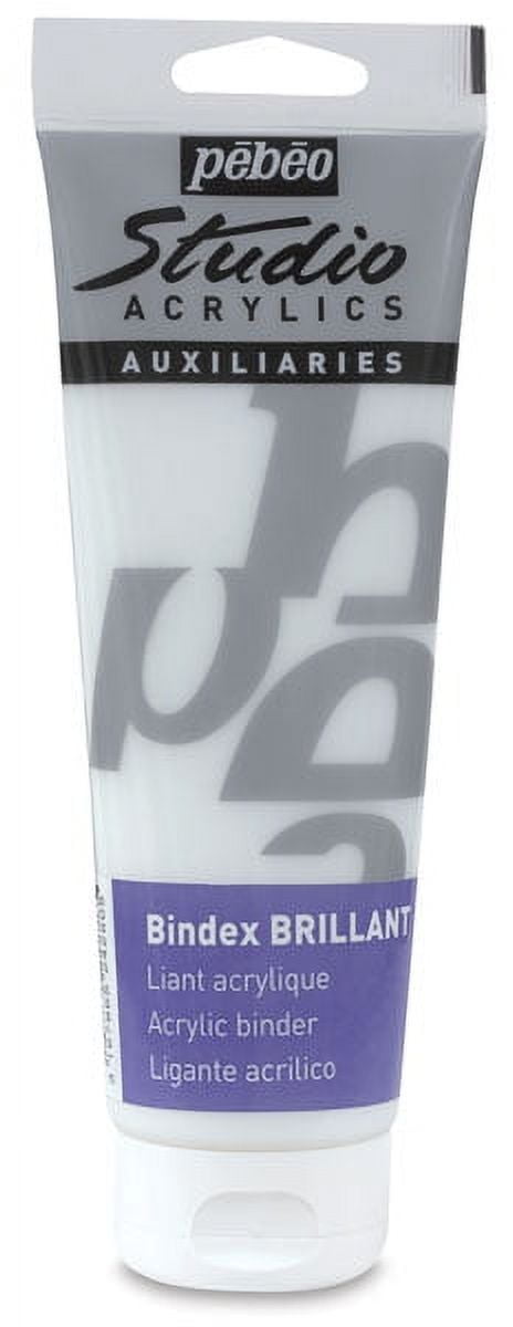 PEBEO Studio Acrylics Auxiliaries, Bindex Acrylic Binder, 250 ml ...