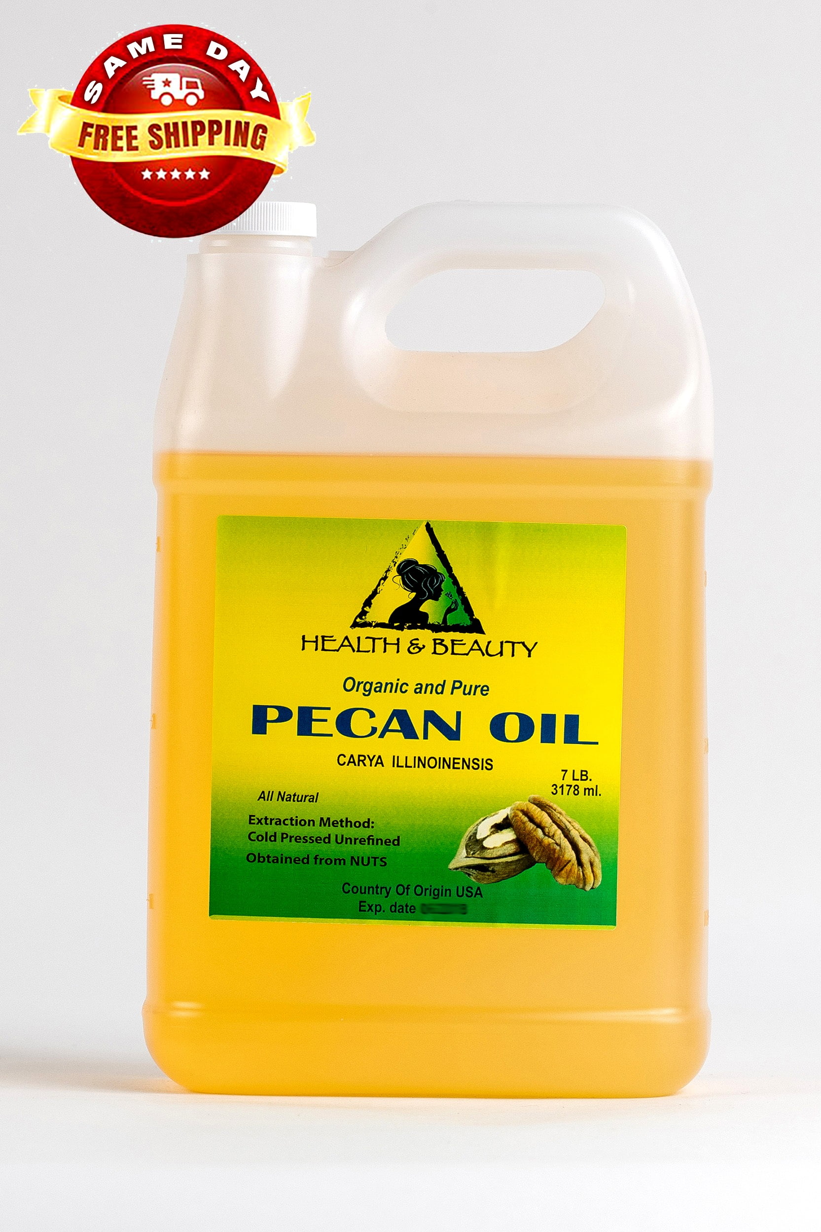 PECAN OIL UNREFINED ORGANIC CARRIER COLD PRESSED VIRGIN RAW PREMIUM ...