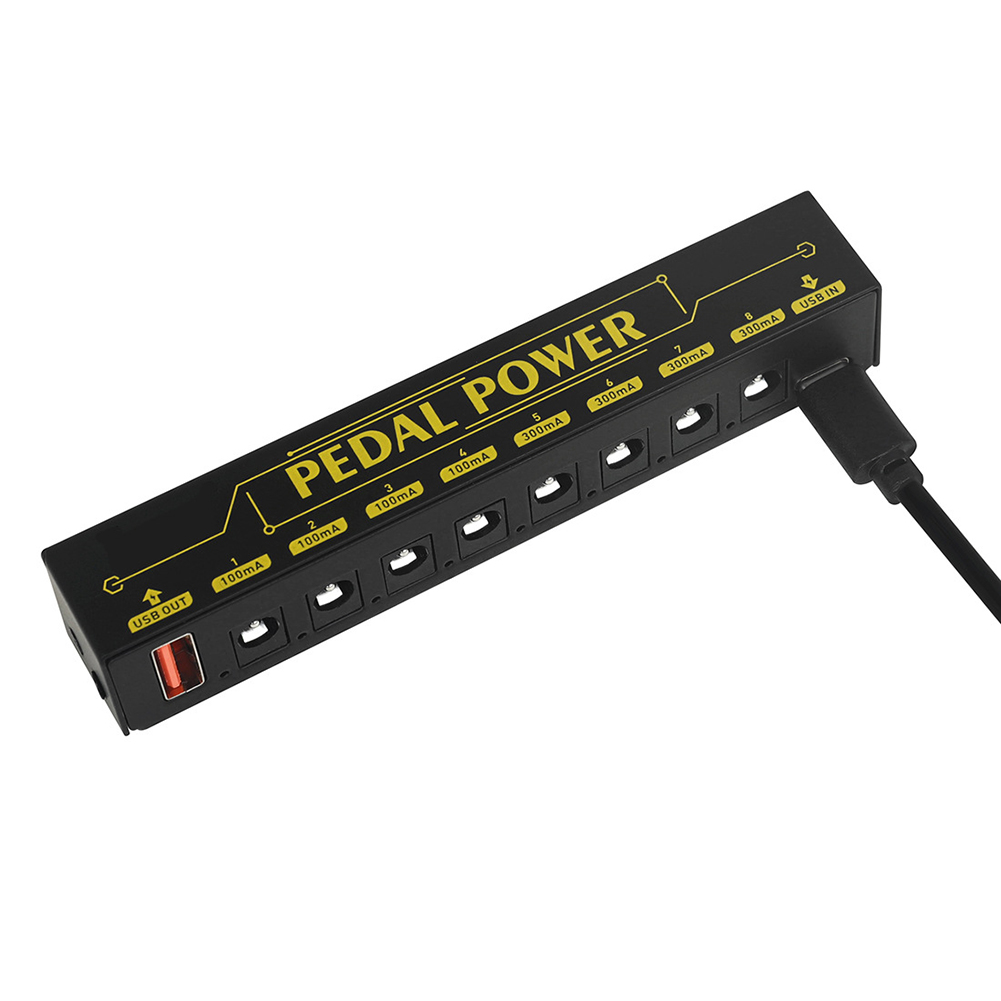 PEDAL POWER Guitar Pedal Power Supply 8 Isolated DC Output 9V Lower ...
