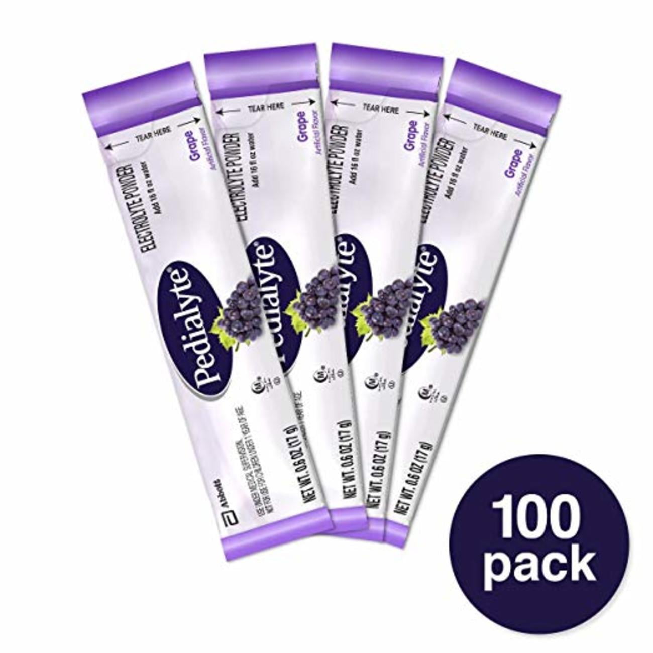 PEDIALYTE GRAPE 17 GRAM POWDER 100 COUNT - Walmart.com