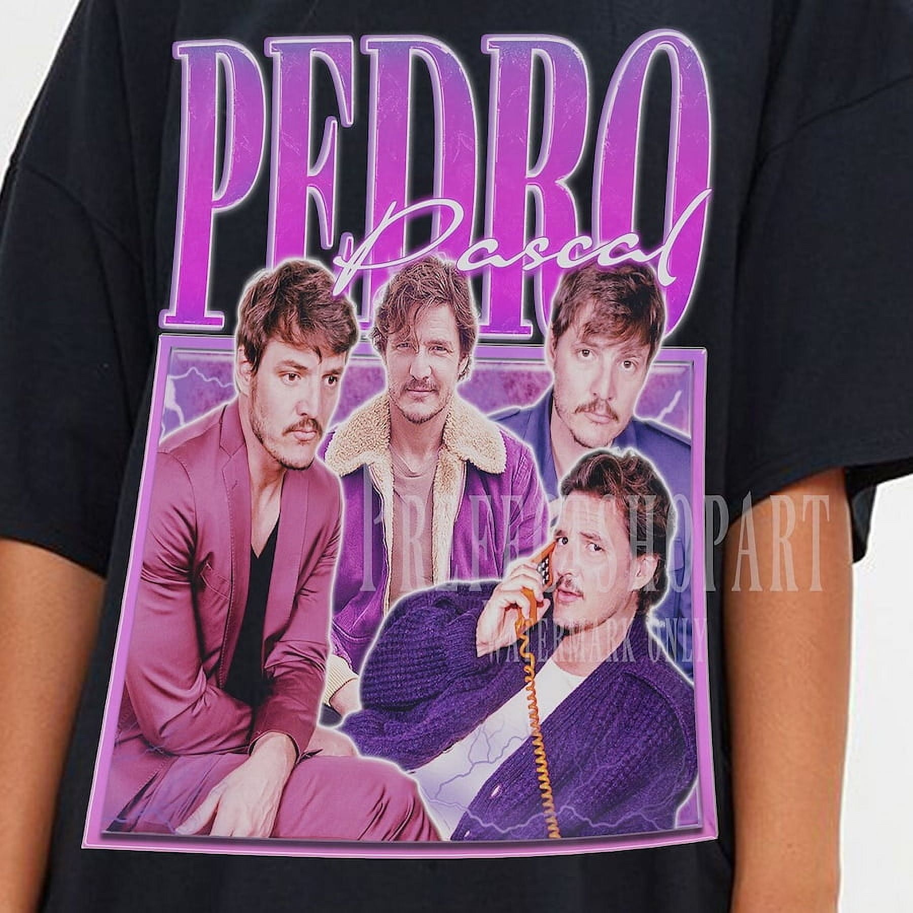 PEDRO PASCAL Shirt, Actor Pedro Pascal Shirt Retro 90s, Narco Pedro ...