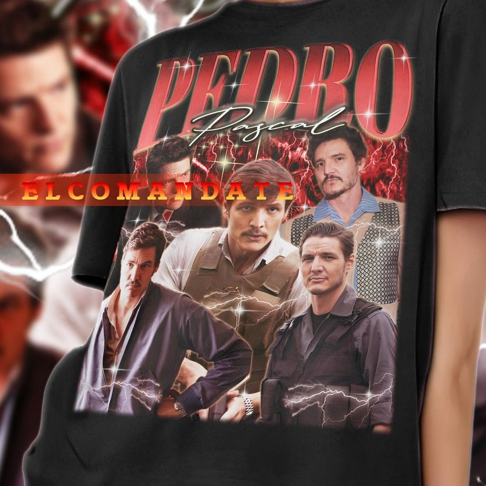PEDRO PASCAL Shirt, Pedro Pascal Vintage Shirt, Pedro Pascal Retro 90s ...