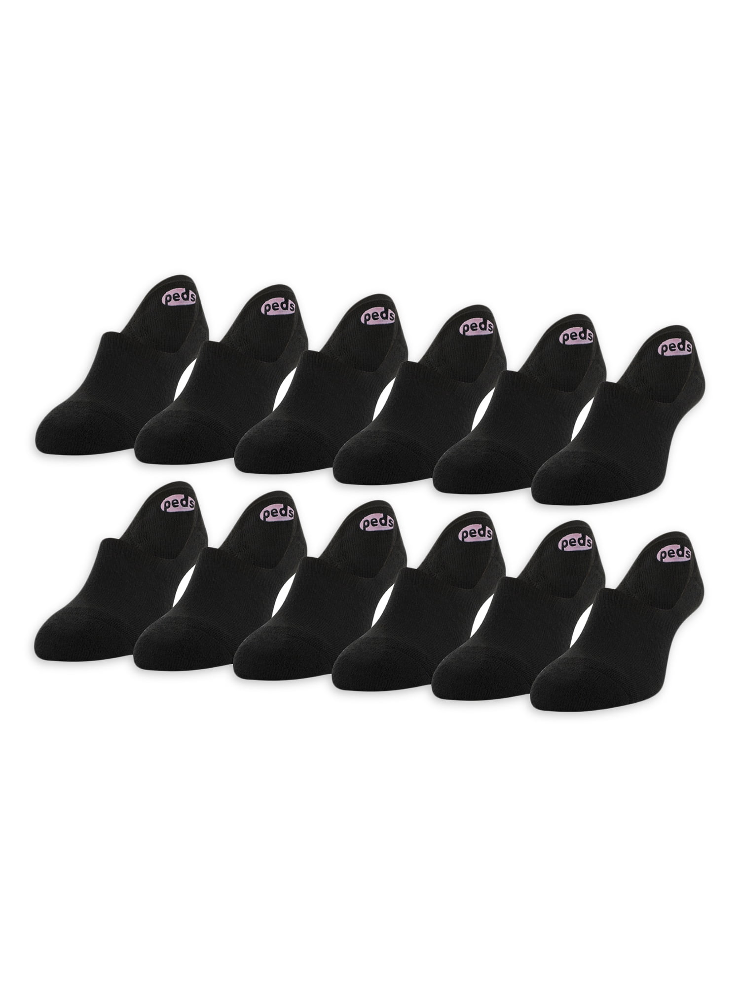 PEDS Women's Cushion Heel High Cut Liner Socks, Shoe Sizes 5-10 and 8 ...