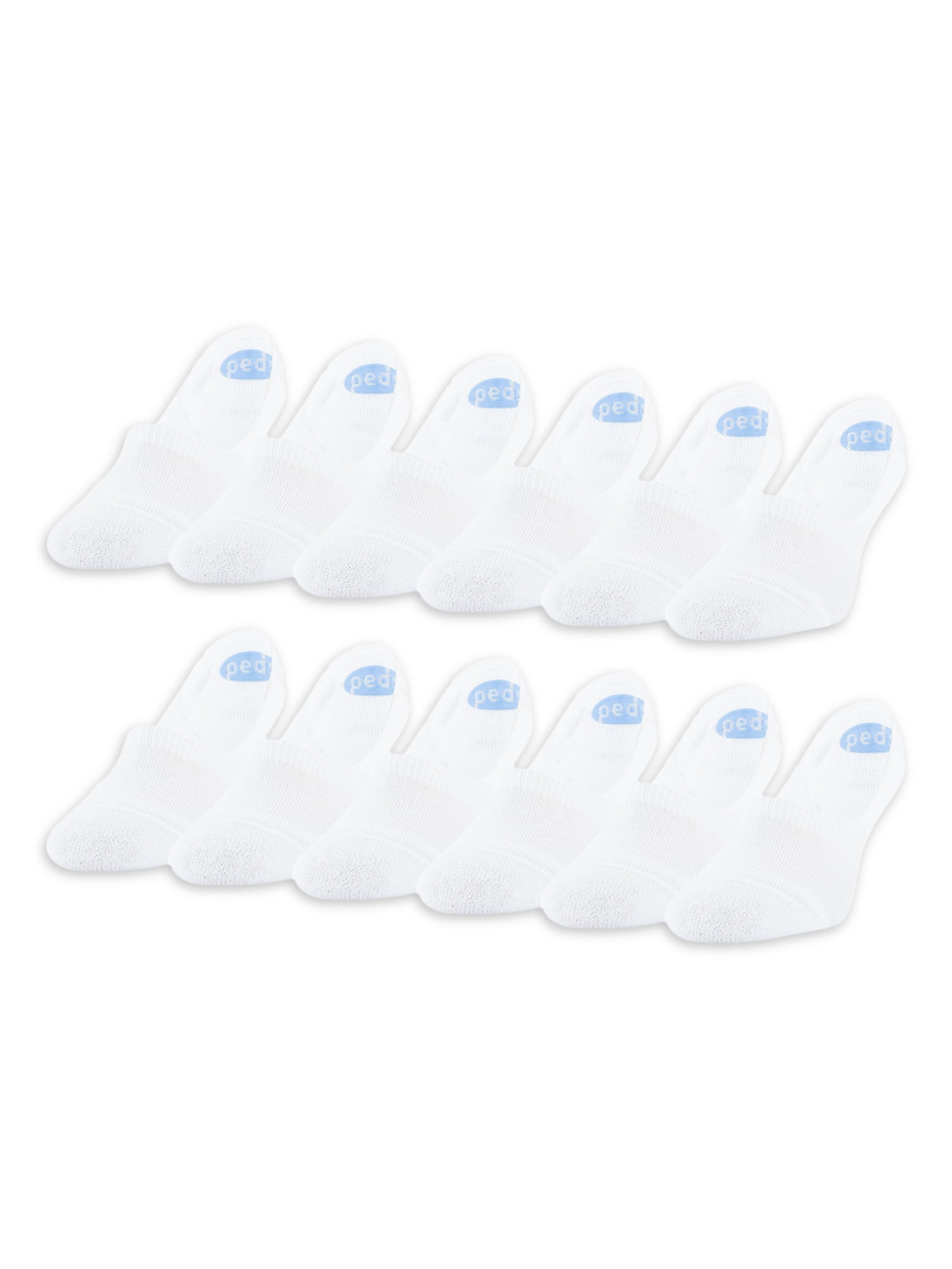 PEDS Women's Lightweight Mid Cut Liner Socks, Shoes Sizes 5-10 and 8-12 ...