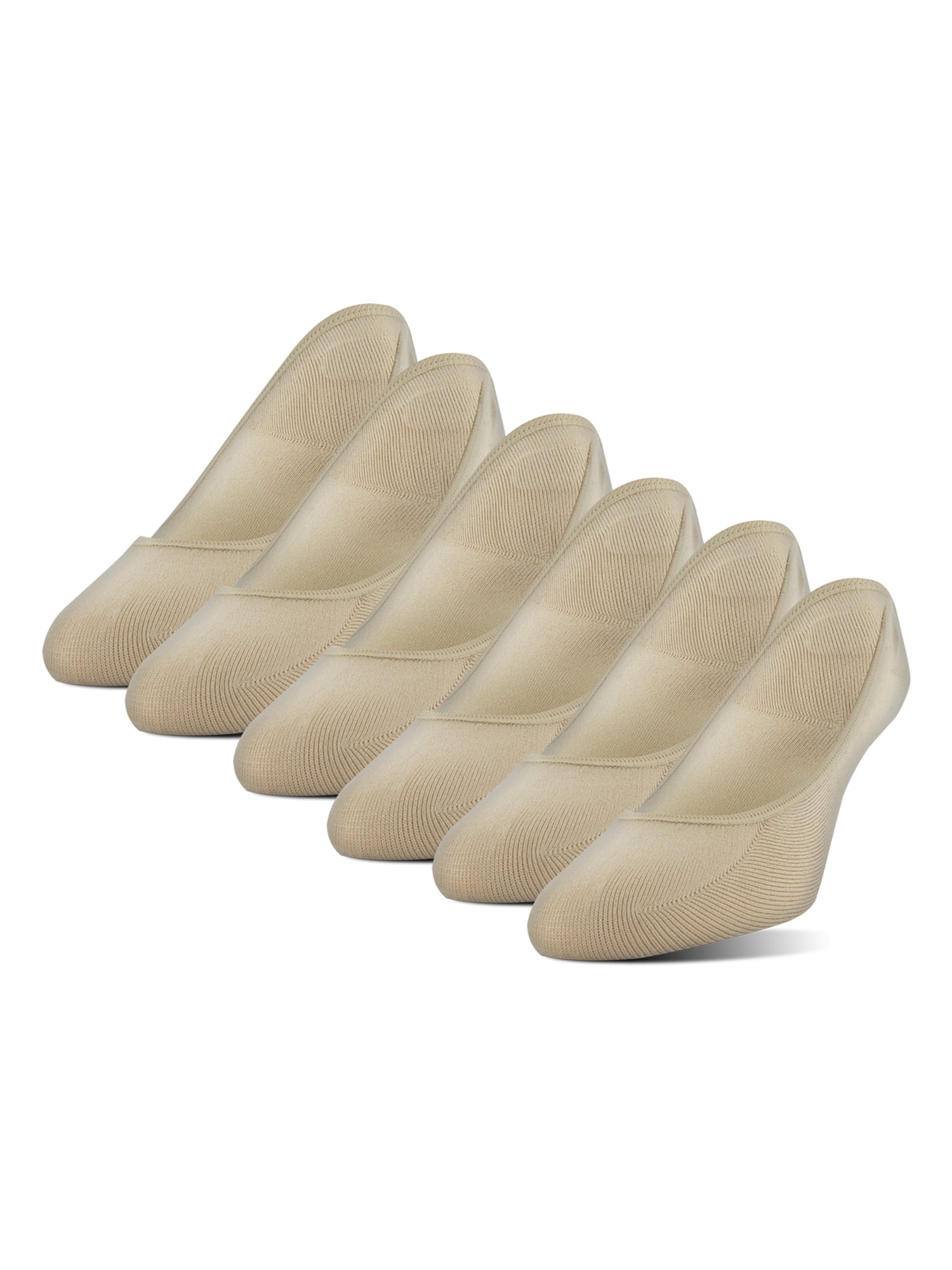 PEDS Women's Ultra Low Cut Padded Foot Liner Socks with Gel Tab, 6 ...