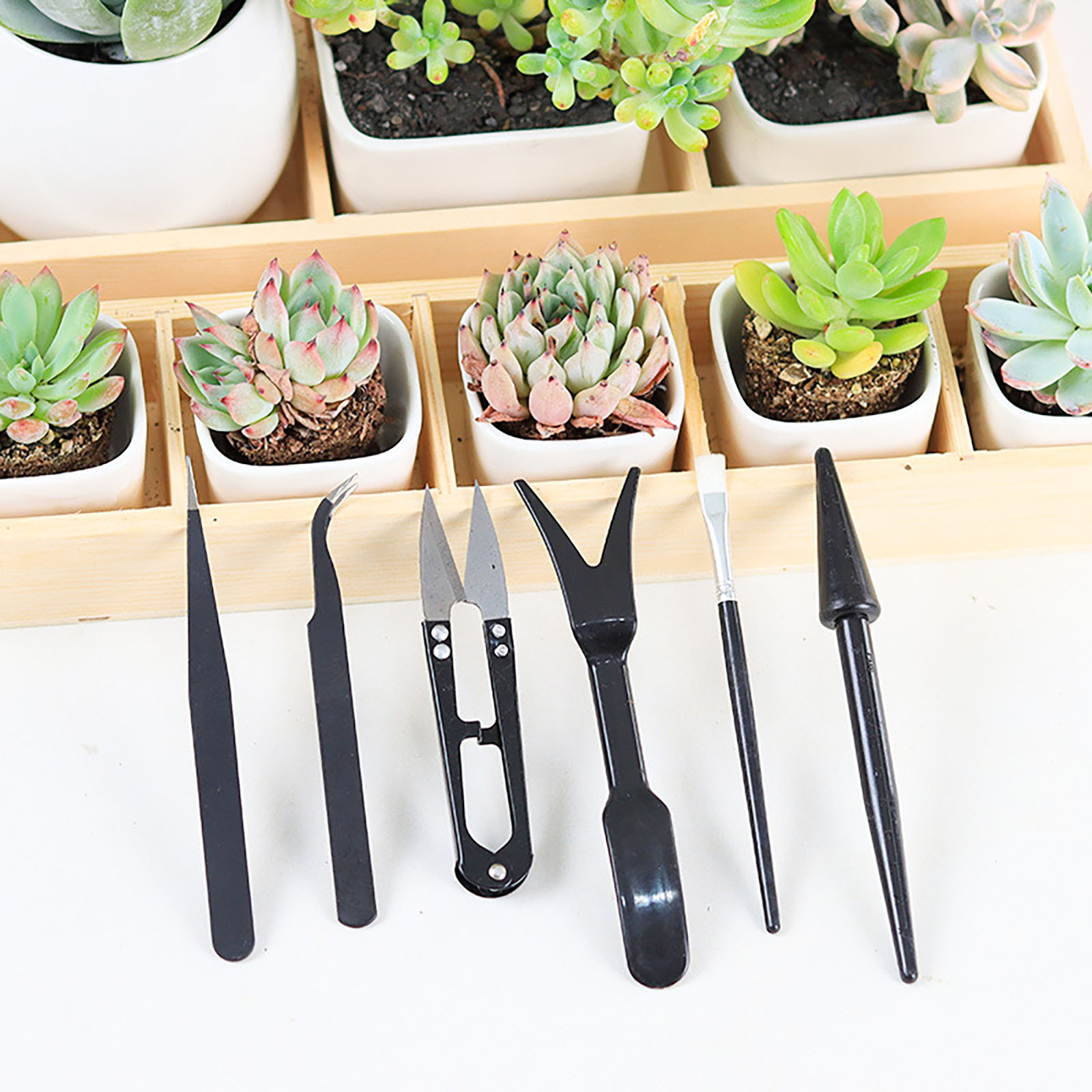 PEEIUO 15Pcs Gardening Succulent Greenery Spatula Rake Extrusion Water ...
