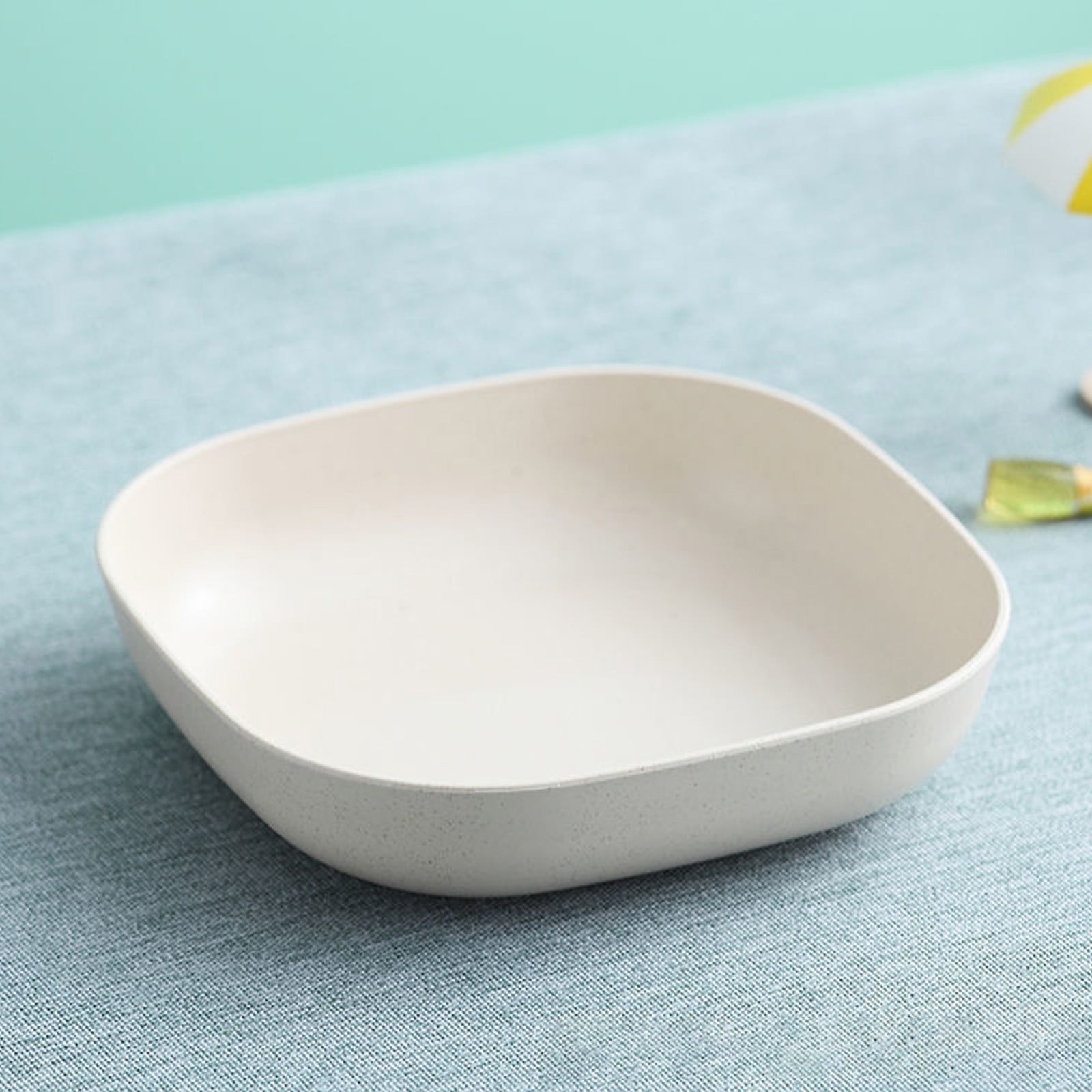 PEEIUO Wheat Straw Small Shallow Plastic Bowls, Stacked Pinch Bowls ...