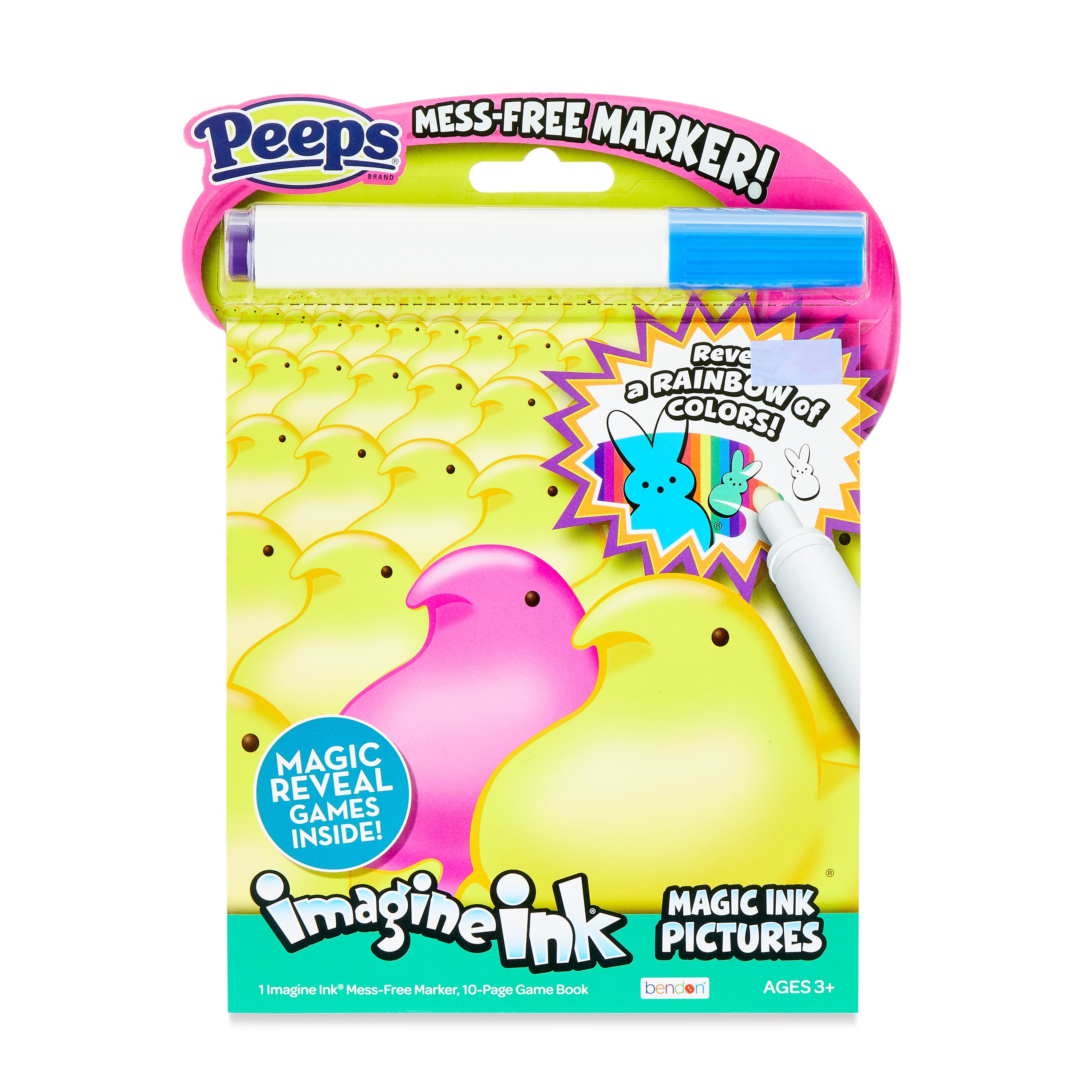 PEEPS® 10 Page Imagine Ink Coloring Book with Mess Free Marker, Bendon ...