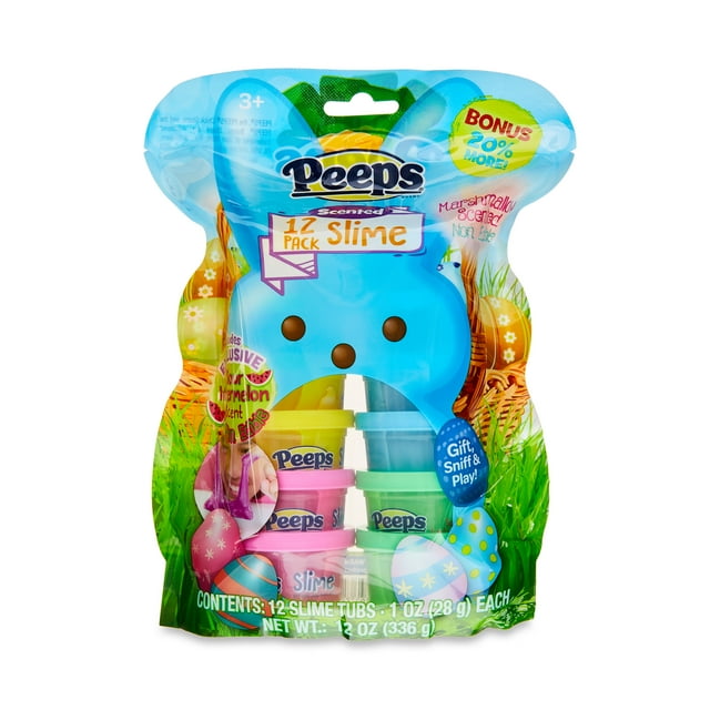 PEEPS® Easter Essential 12-Pack Marshmallow Scented Slime for Kids ...