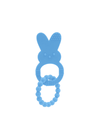PEEPS Baby Teether – Soft Silicone Bunny Teething Toy, Blue, BPA-Free ...