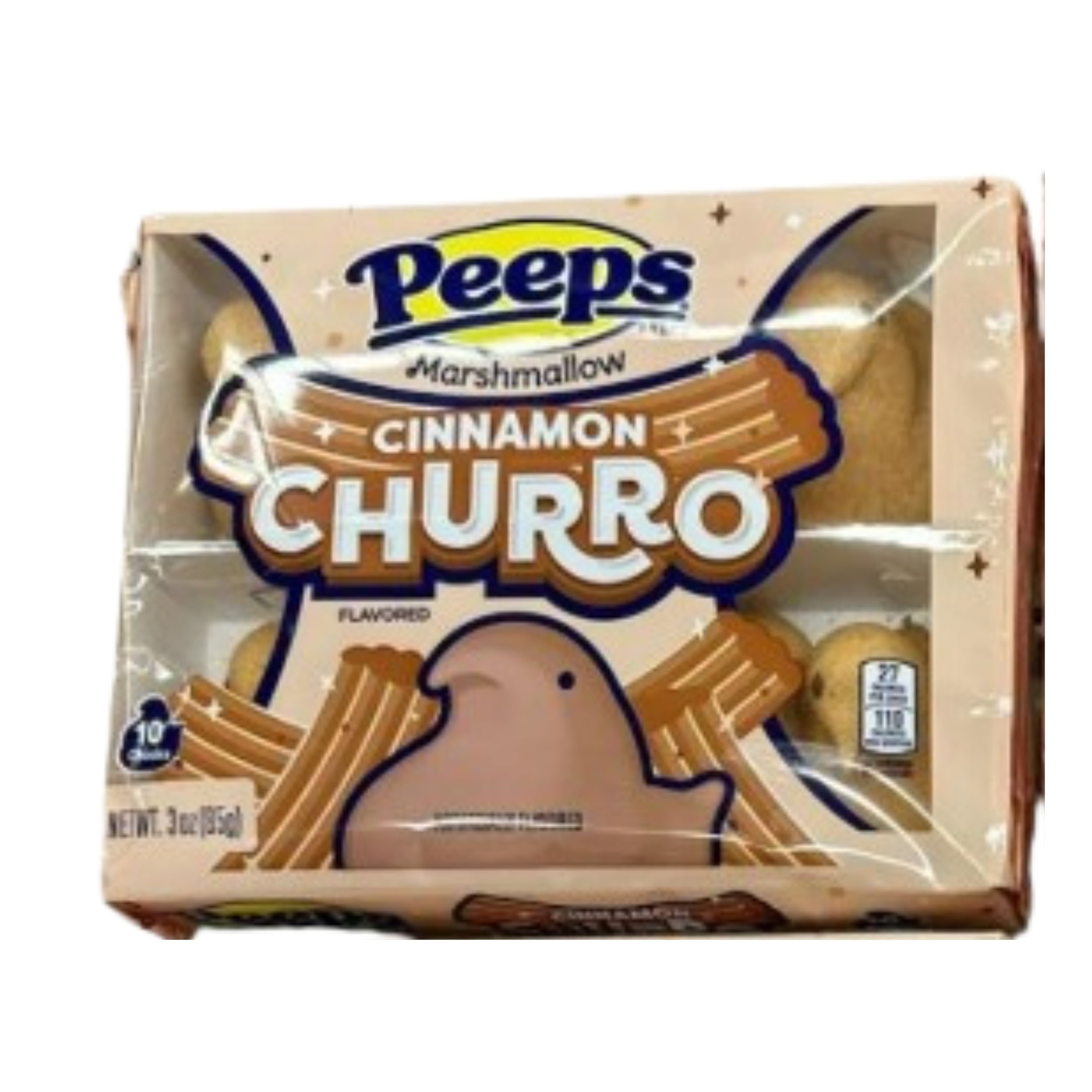 PEEPS Cinnamon Churro Flavored Marshmallow Easter Chicks 1 Pack ...