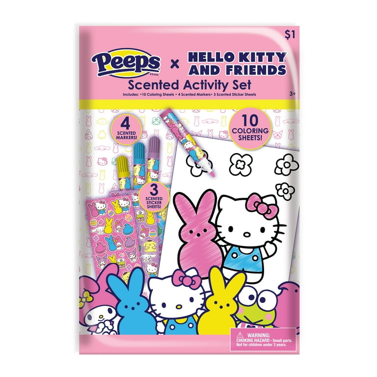 coloring pages hello kitty easter baskets