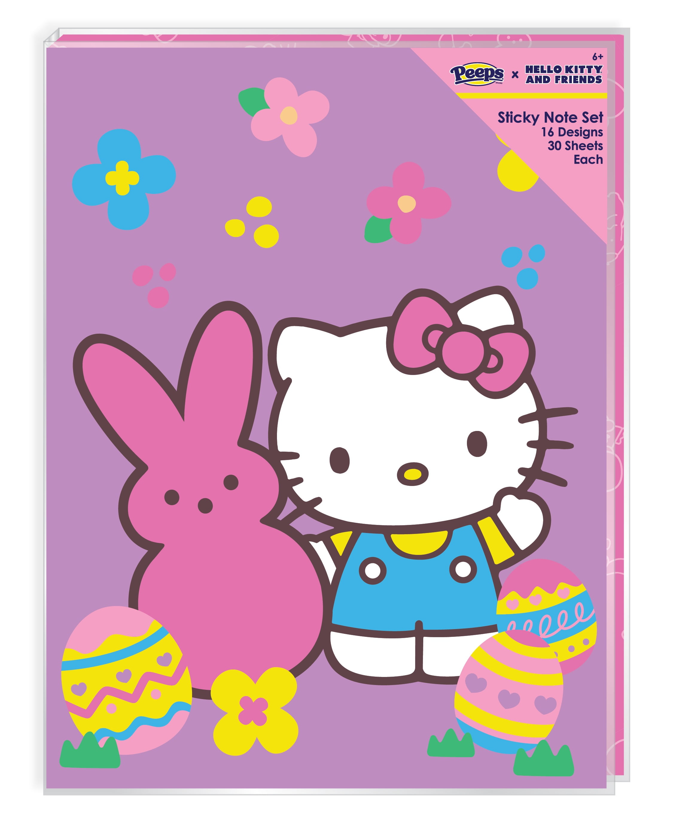 PEEPS / Hello Kitty Sticky Notepads, Various Sizes, 16 Count (30 Pages ...