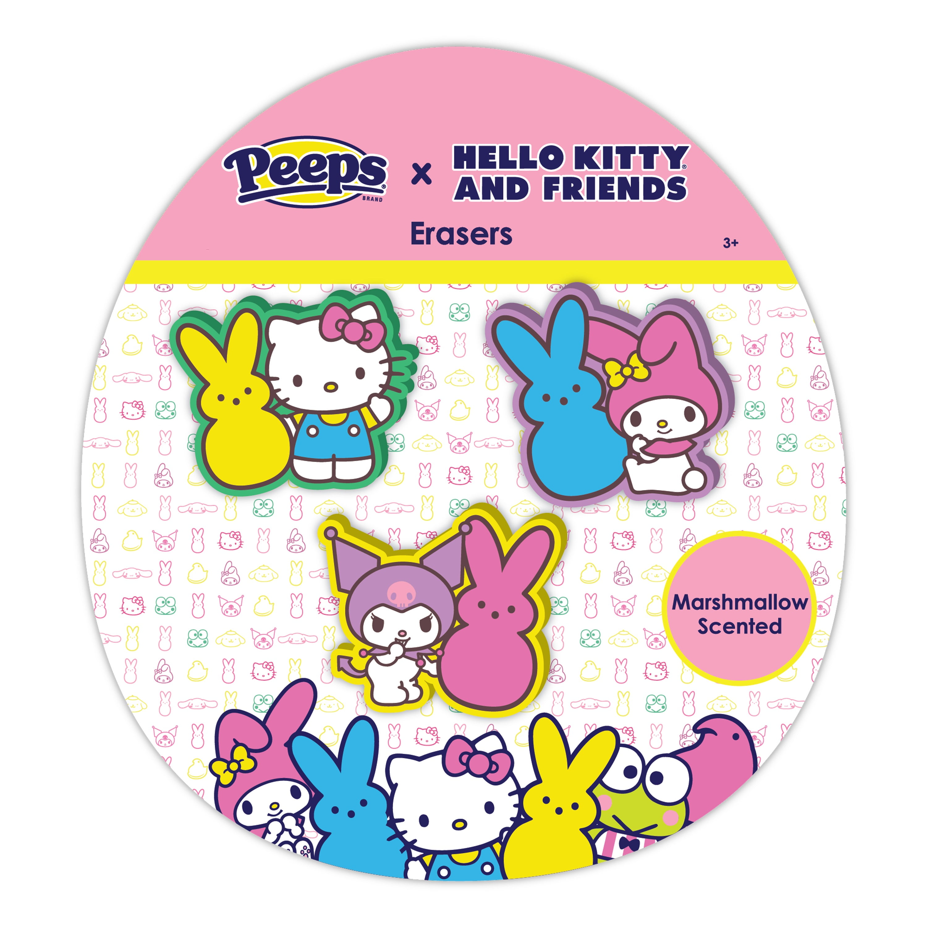 PEEPS / Hello Kitty and Friends Scented Erasers, 3 Count - Walmart.com