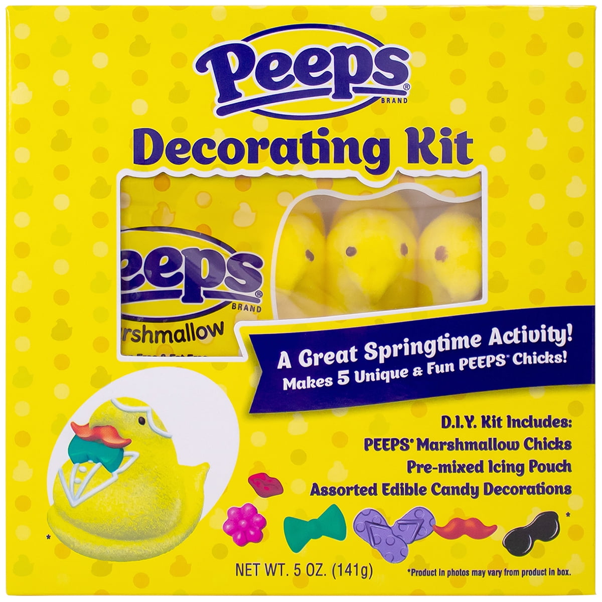 PEEPS Marshmallow Decorating Kit Assorted Edible Candy Decorations, 5 ...