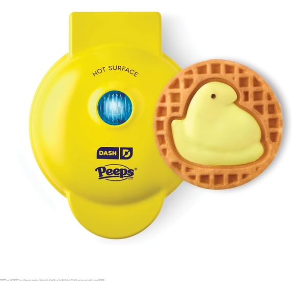 PEEPS Mini Waffle Maker- Machine for Creative Homemade Treats ...