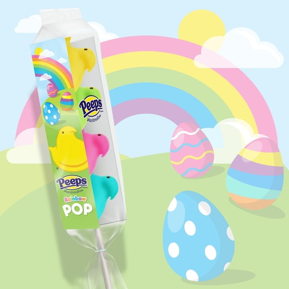 PEEPS Rainbow Pop Easter Candy, 1.375 Ounce - Walmart.com