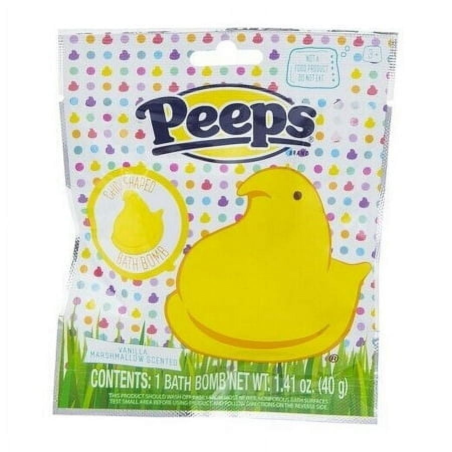 PEEPS Scented Bath Bombs, Chick Shaped, Cotton Candy, Grape, Strawberry ...
