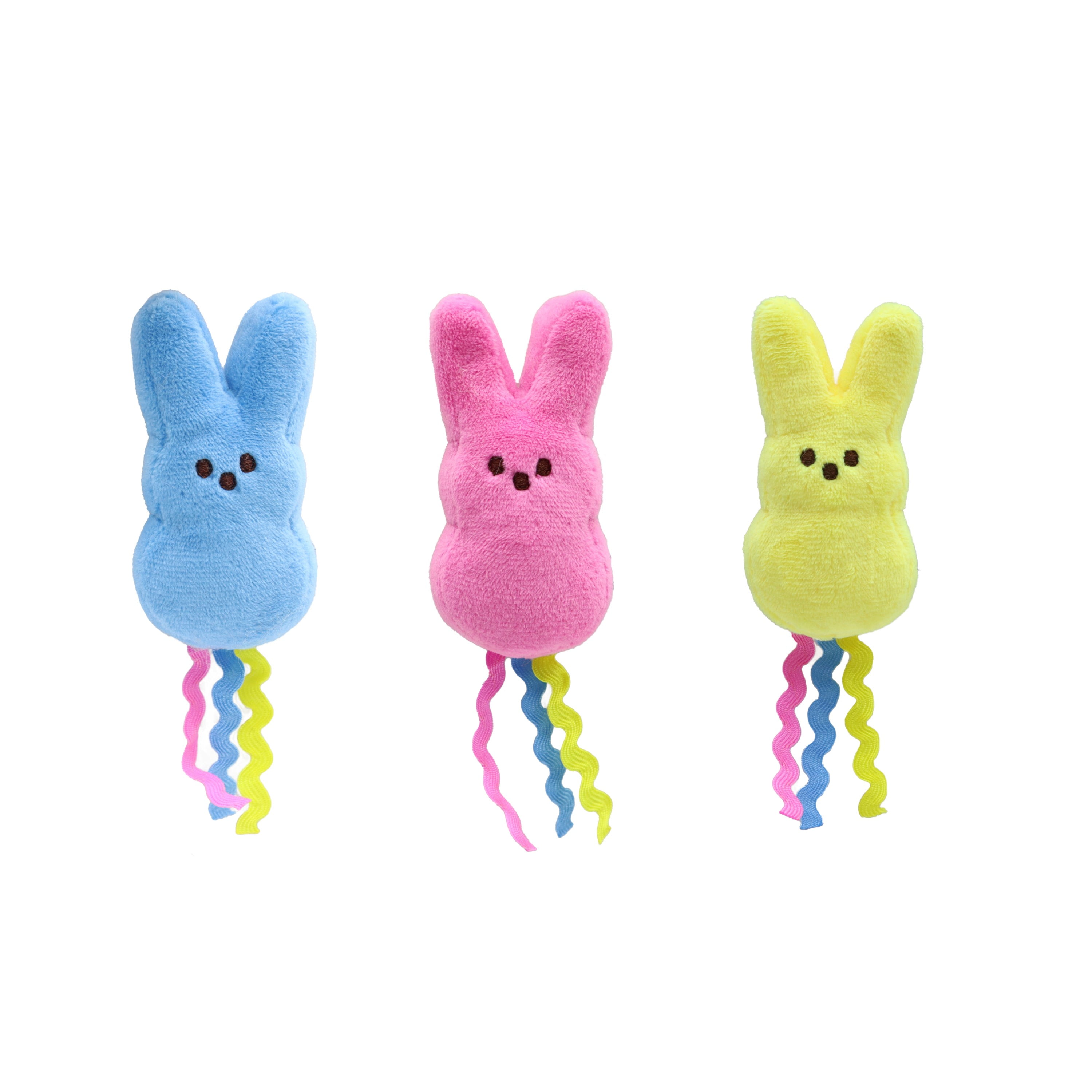 PEEPS® Set of 3 Bunny Plush Cat Toys - Walmart.com