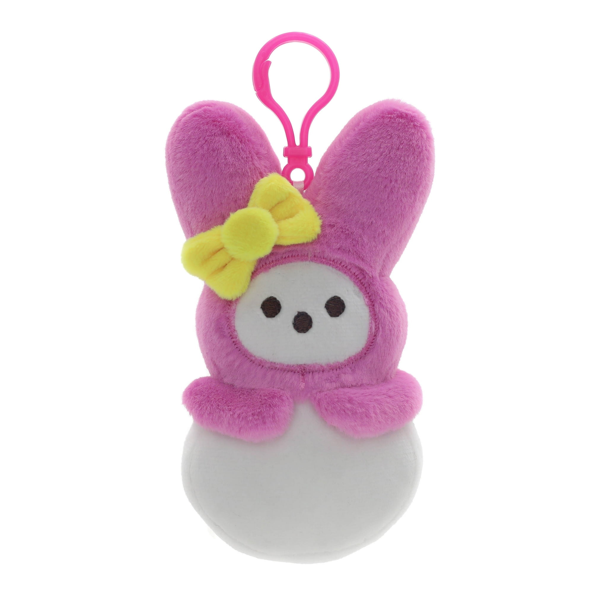 PEEPS x Sanrio My Melody Backpack Clip Cute Pink Plush Keychain ...