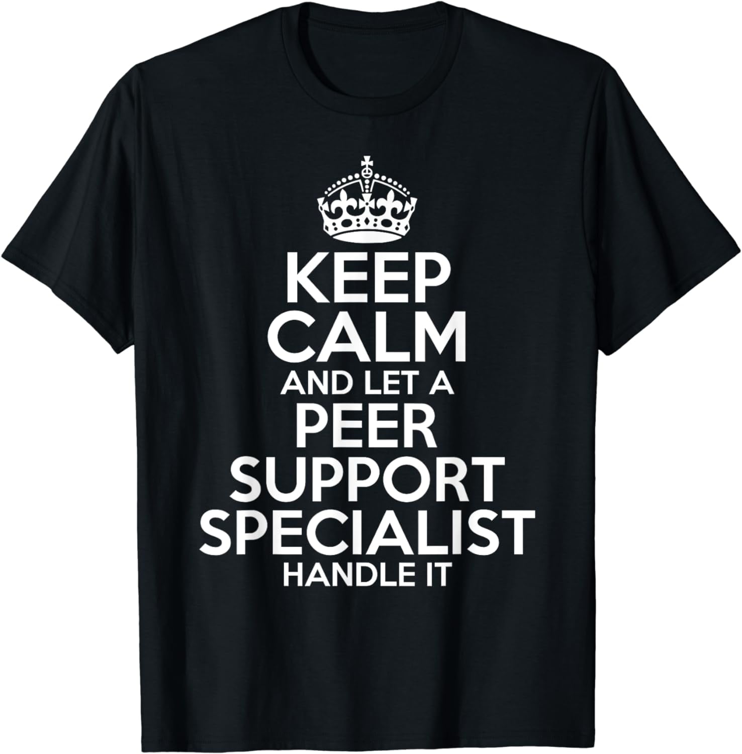 PEER SUPPORT SPECIALIST Gift Funny Job Profession Birthday T-Shirt ...