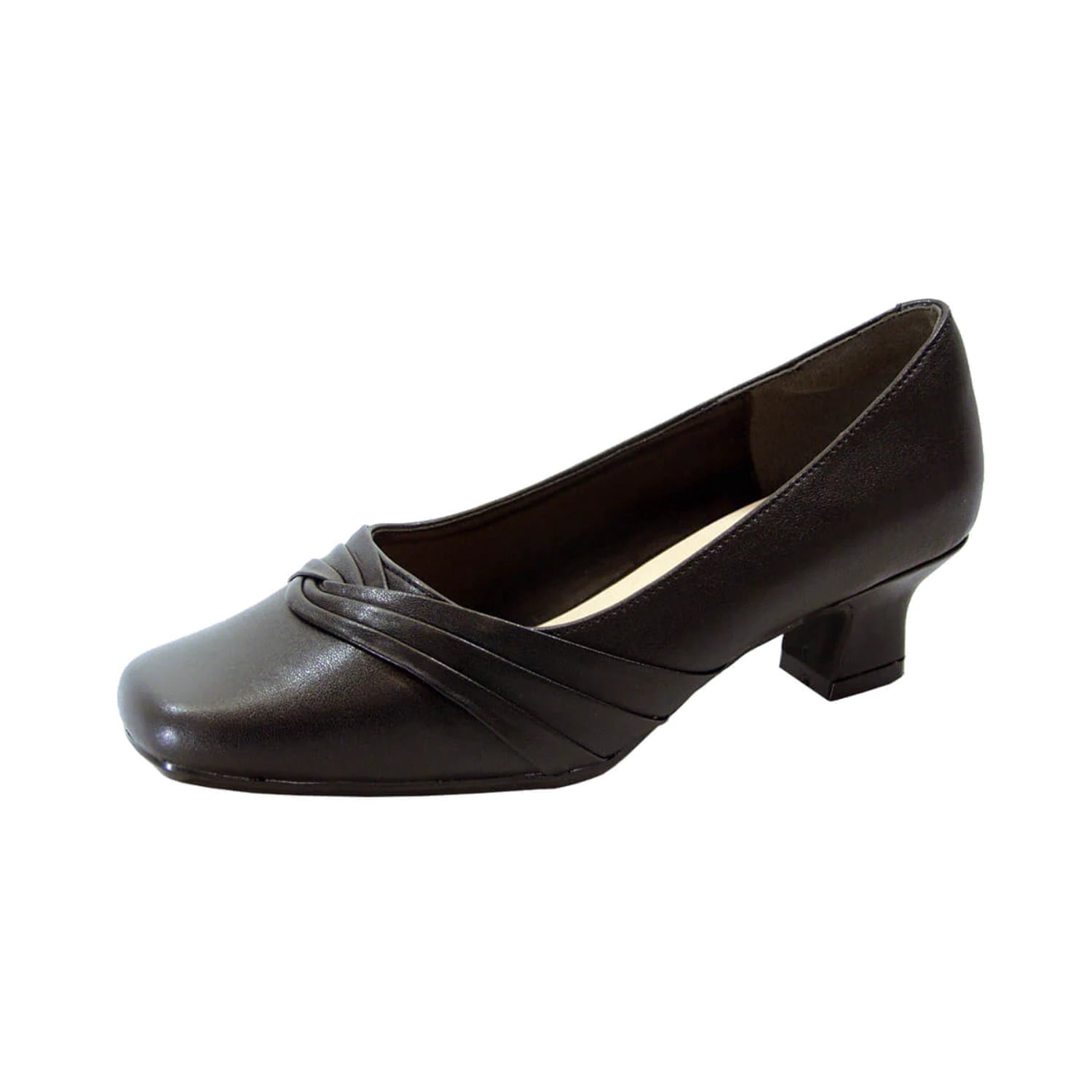 PEERAGE Angela Women's Wide Width Leather Dress Pumps - Walmart.com