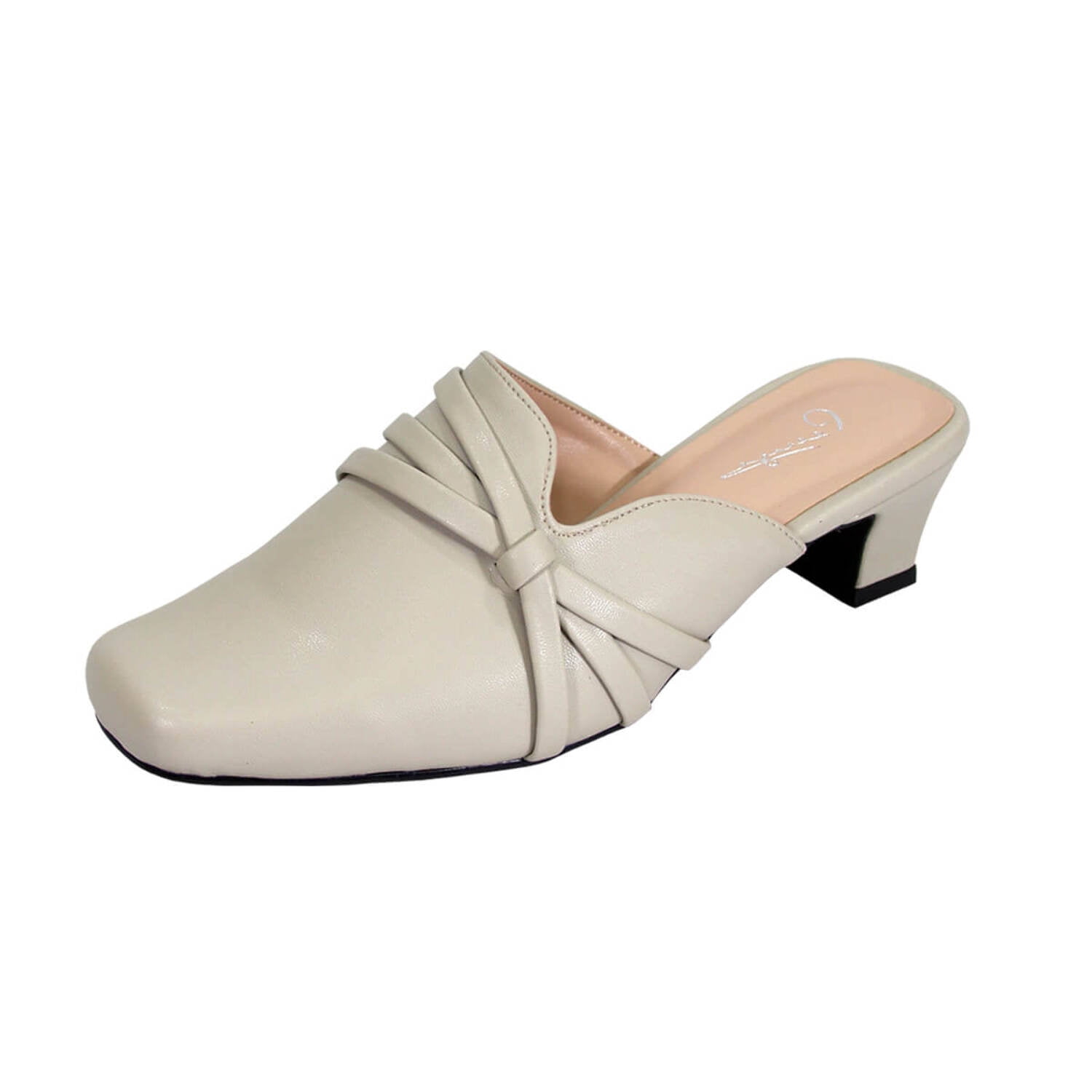 PEERAGE Claudia Women's Wide Width Dress Casual Leather Mules - Walmart.com