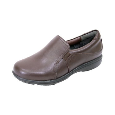 PEERAGE Mary Women Extra Wide Width Comfort Leather Clog - Walmart.com