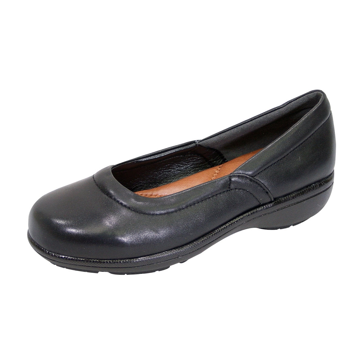 PEERAGE Vicky Women Extra Wide Width Leather Slingback Clog - Walmart.com