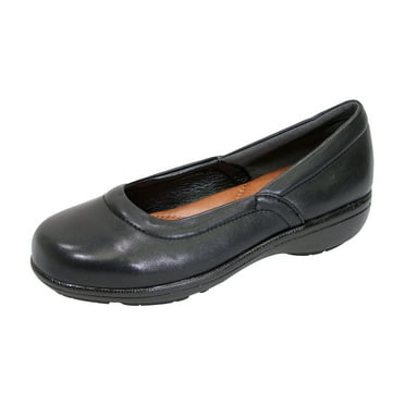 PEERAGE Mary Women Extra Wide Width Comfort Leather Clog - Walmart.com