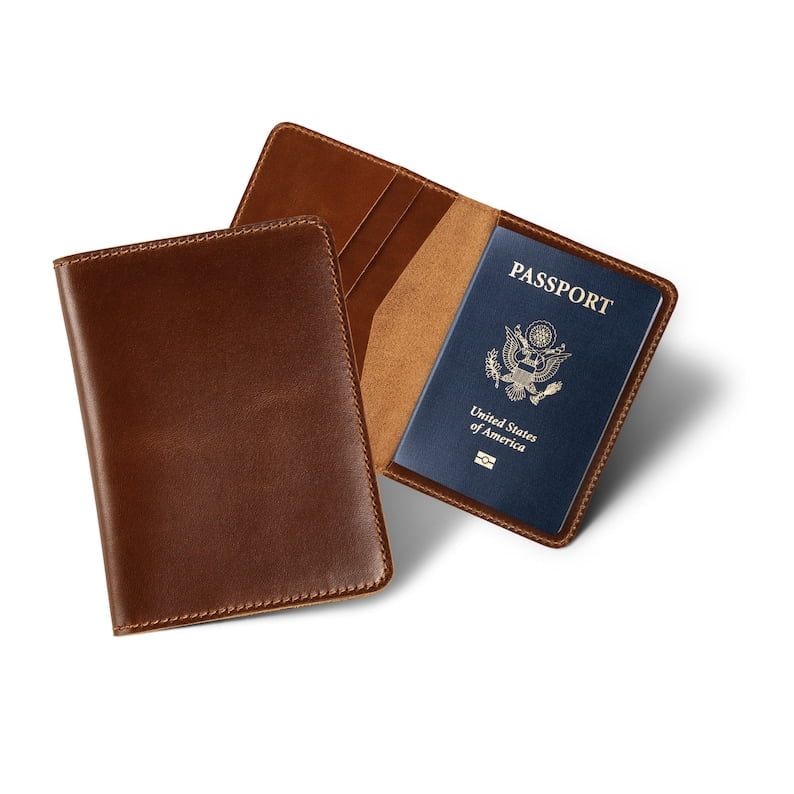 PEGAI Leather Passport Holder | Handmade Travel Wallet & Document Cover ...
