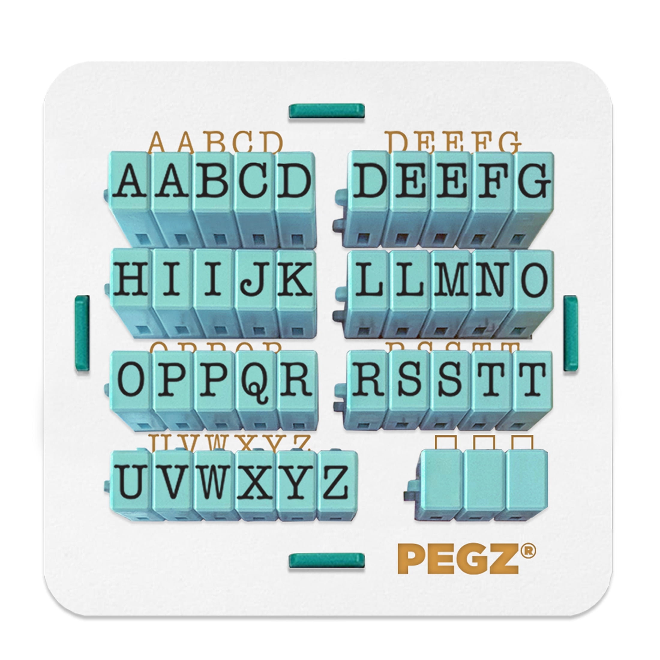 PEGZ Alphabet Stamps Clickable - American Typewriter Font Uppercase 39 ...