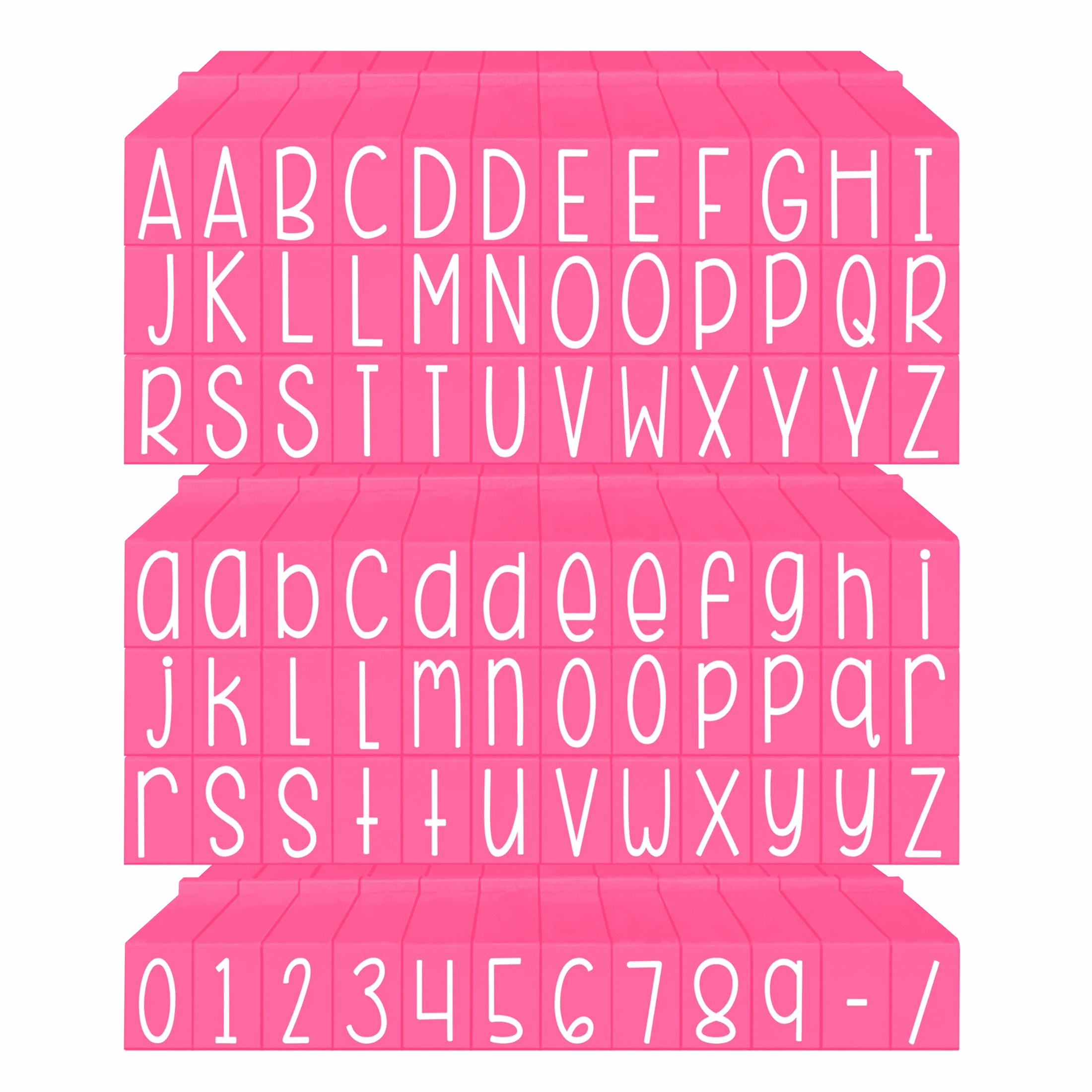 PEGZ Alphabet Stamps Clickable - Connectable Curvy Girl Font Uppercase ...