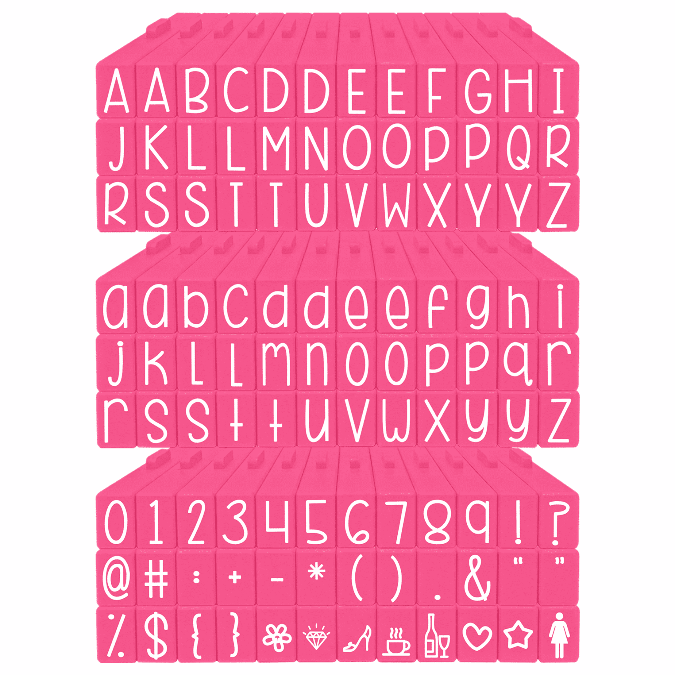 PEGZ Alphabet Stamps Clickable - Connectable Curvy Girl Font Uppercase ...