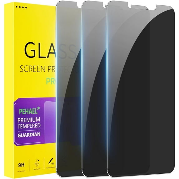 PEHAEL 3+3Pack for iPhone 17 Pro Max Privacy Screen Protector with ...