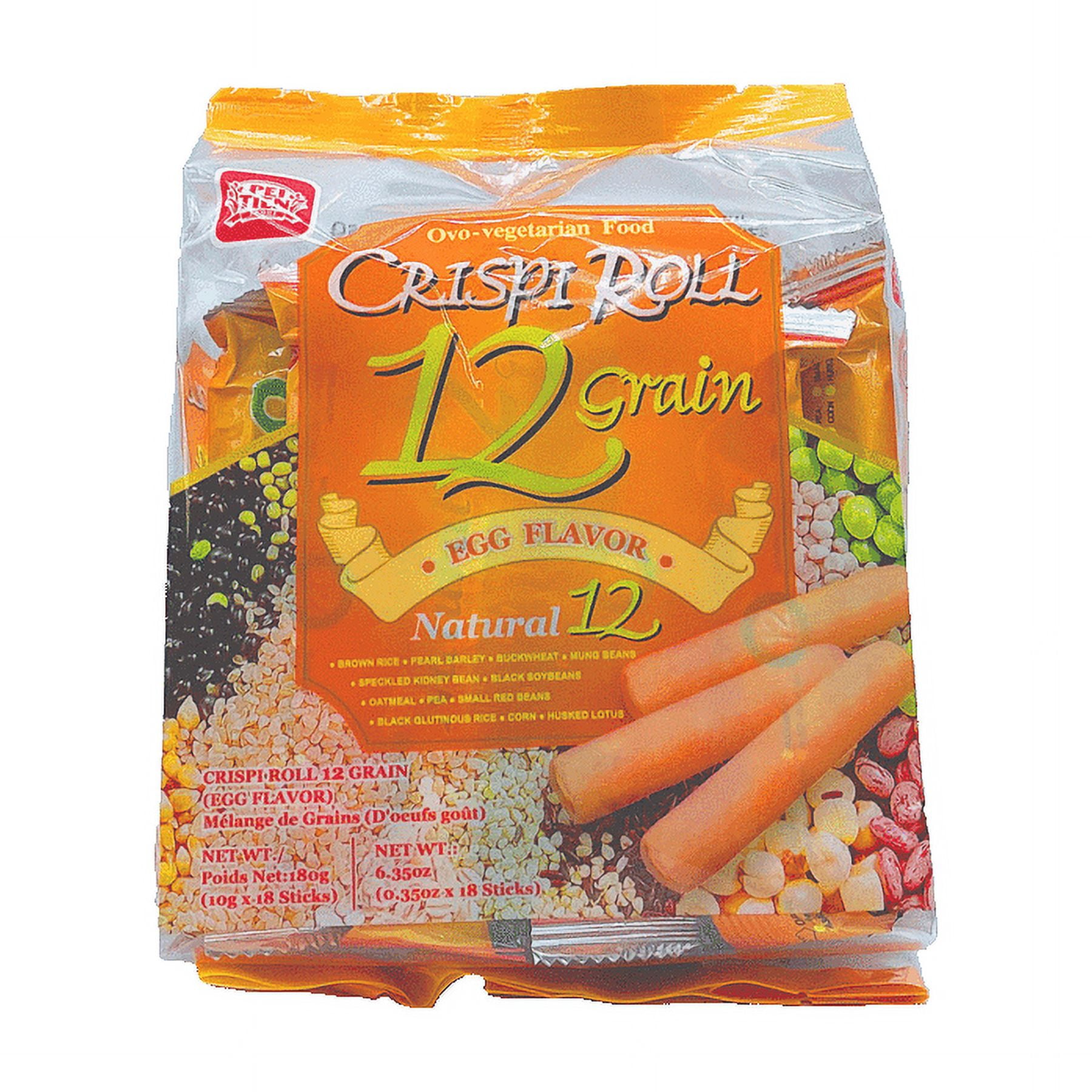 Pei Tien Crispi Roll 12 Grain-Egg Flavor - Walmart.com