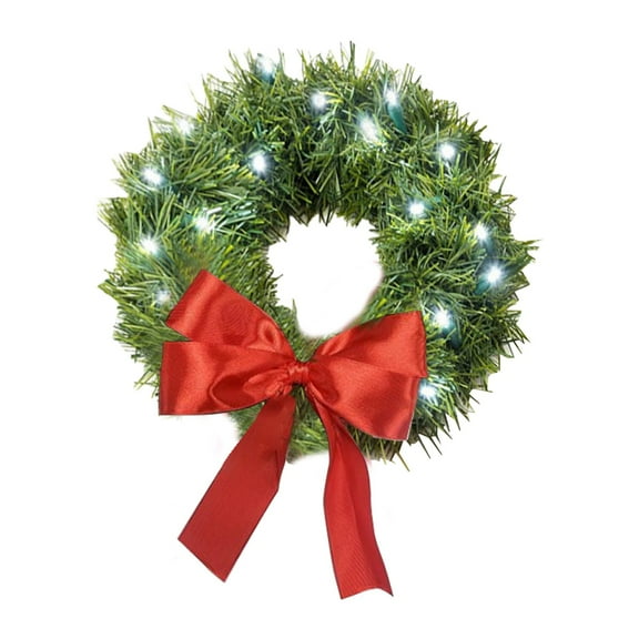 Holiday Decor Automotive Exterior: Lighted Christmas Wreath for Car ...