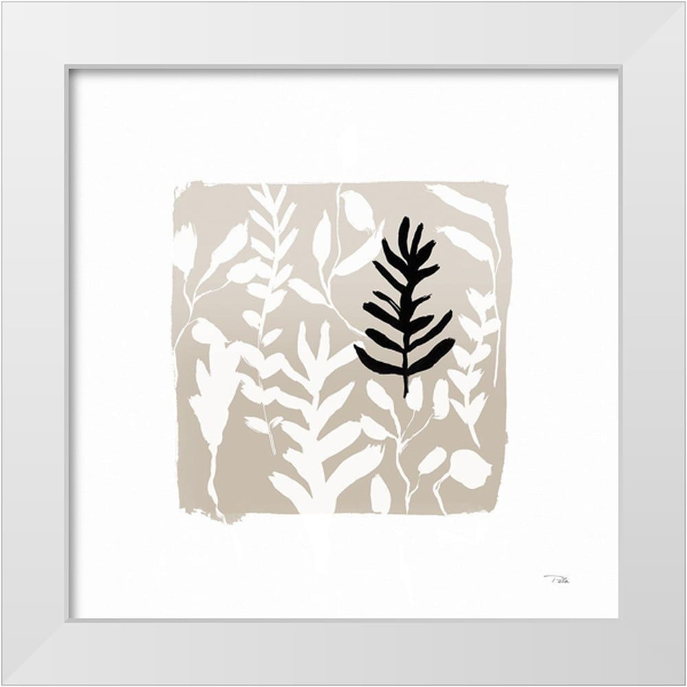 PELA 20x20 White Modern Wood Framed Museum Art Print Titled - Garden ...